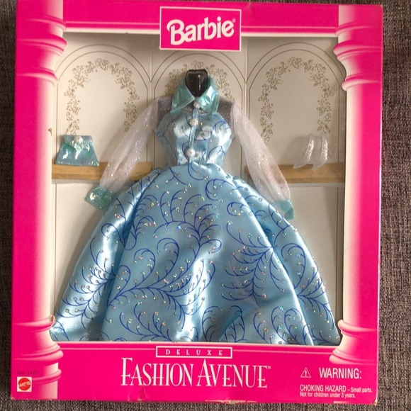 Barbie | Toys | Barbie Fashion Avenue Deluxe Blue Dress Set | Poshmark